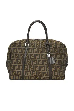 Fendi Zucca Boston Bag - Brown