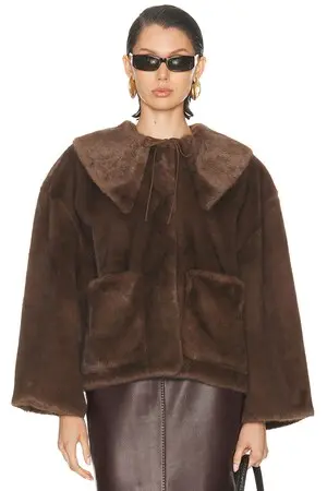 BY MALENE BIRGER Jacquie Faux Fur Jacket