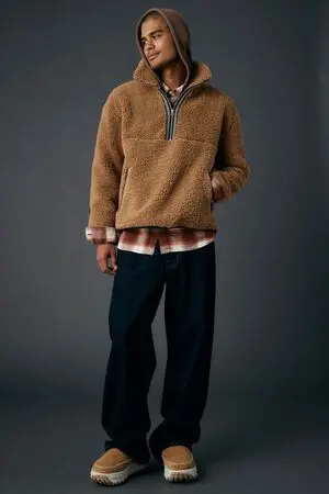 UGG Braid Fleece Half Zip Sweatshirt