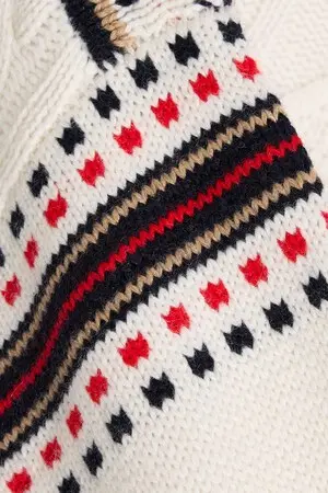 Autumn Cashmere Intarsia And Cable-knit Sweater