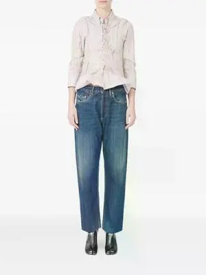MAISON MARGIELA Five-pocket Raw-edge Jeans