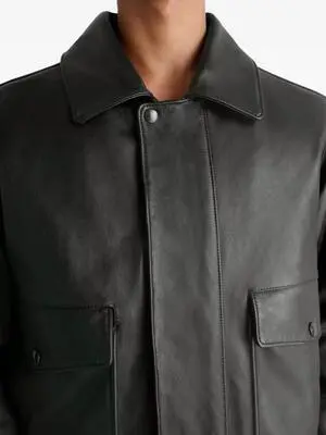 LEMAIRE Fur-collar Leather Jacket