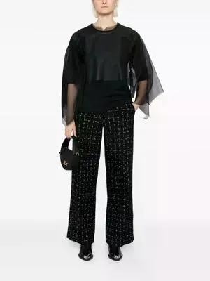 Karl Lagerfeld Logo-print Boucle Trousers