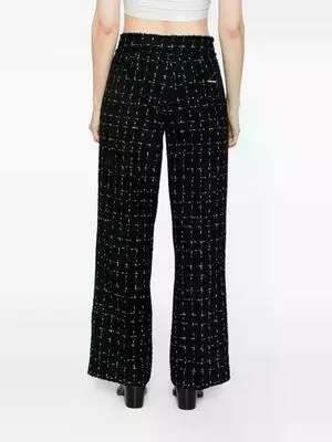 Karl Lagerfeld Logo-print Boucle Trousers