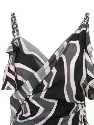 Emilio Pucci Labirinto-print Asymmetric Dress