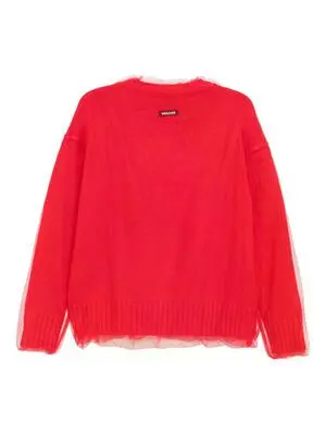 MSGM Tulle-overlay Jumper