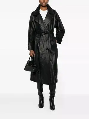 VICOLO Double-breasted Belted Coat