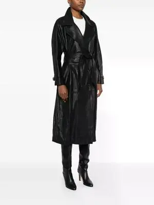 VICOLO Double-breasted Belted Coat
