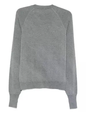 Eleventy Raglan-sleeve Crewneck Sweater - Grey