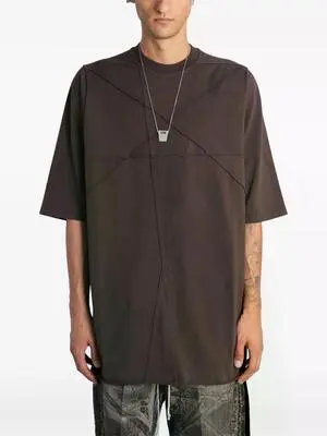 Rick Owens Seam-detailing T-shirt - Brown