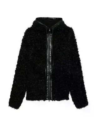 Norma Kamali Faux Fur Long Coat