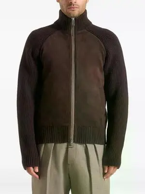 Manière De Voir Faux-suede & Knit Jacket