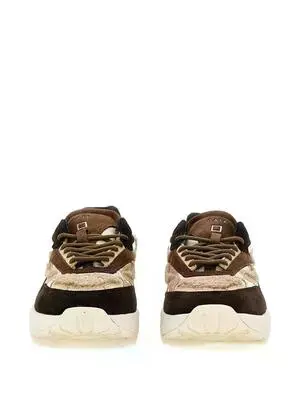 D.a.t.e. Shiny Leather Teddy Sneakers