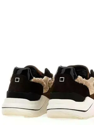D.a.t.e. Shiny Leather Teddy Sneakers