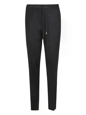 LARDINI Drawstring Pleated Trousers