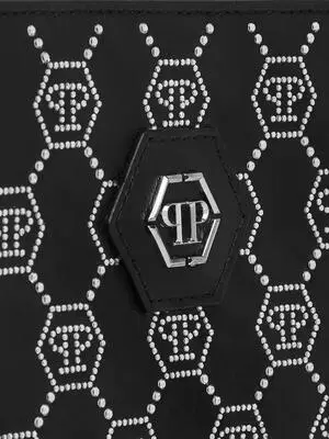 Philipp Plein Monogram Studded Zip Wallet