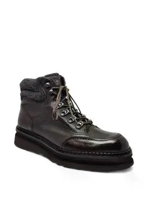 BARRETT Lace-up Leather Platform Boots