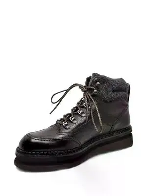 BARRETT Lace-up Leather Platform Boots