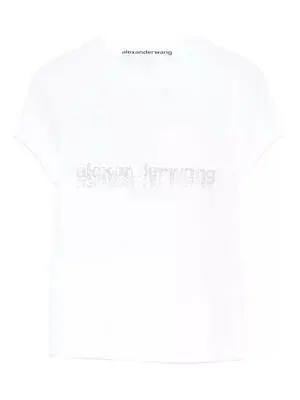 Alexander Wang Dégradé-logo Cotton T-shirt - White