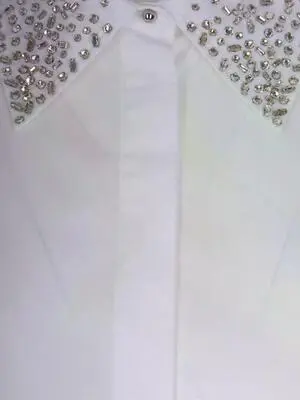 Max Mara Embellished-collar Cotton Shirt