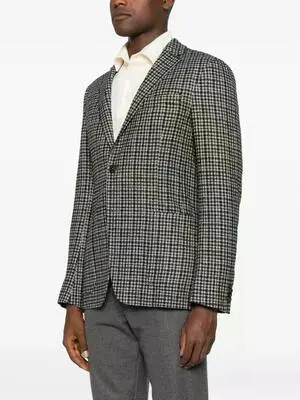Zegna Checked Jacket - Grey