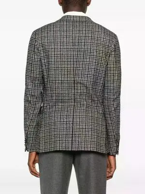 Zegna Checked Jacket - Grey