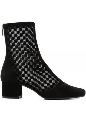 CAREL Checkered Ankle Boots