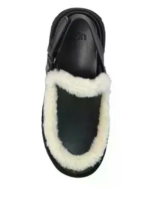 UGG 51mm Esmee Fur Trim Mules - Black