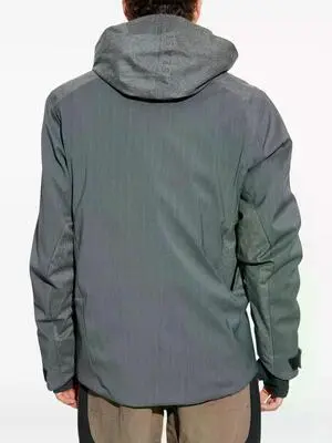 Sease Hooded Striped Jacket - Grey