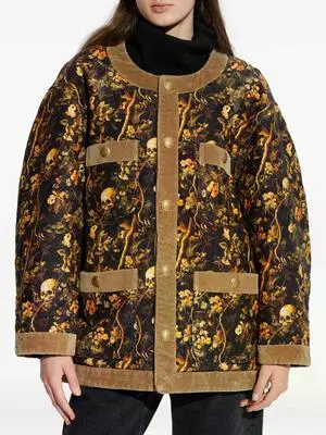 R13 Skull-print Floral Jacket