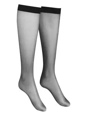 MAISON CLOSE Pure Tentation Knee-high Socks - Black