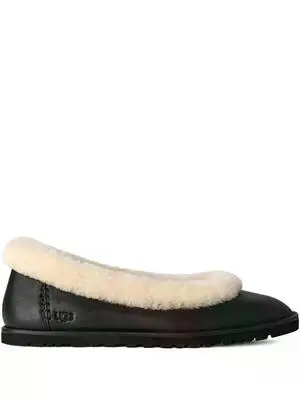 UGG Fur Trim Ballerina Shoes