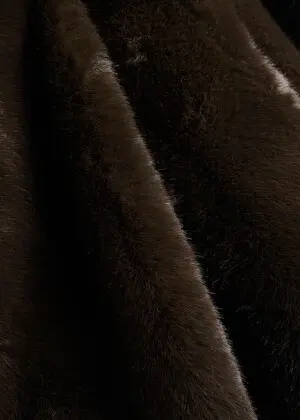 STAND STUDIO Leopard-print Faux Fur Cocoon Coat