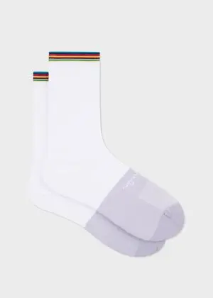 Paul Smith Signature Stripe Cycling Socks - White