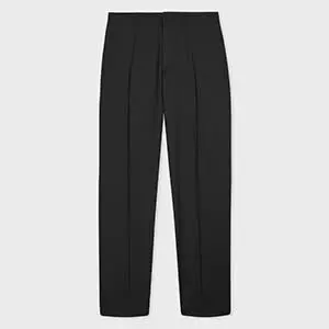 Paul Smith Wool-mohair Pleated Trousers - Black