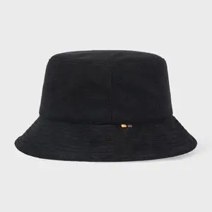 Paul Smith Cotton-blend Towelling Bucket Hat - Black