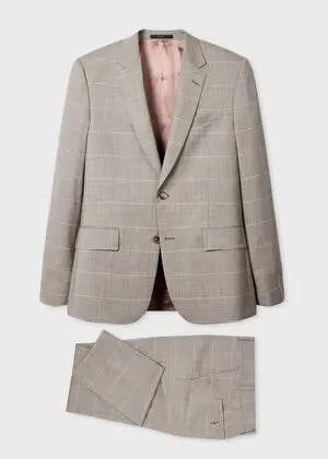 Paul Smith The Soho Tailored-fit Windowpane Check Wool-cashmere Suit - Grey