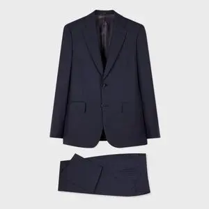 Paul Smith The Brierley Navy Wool 'a Suit To Travel - Blue