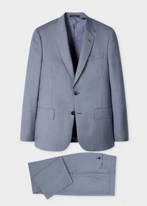 Paul Smith The Soho Tailored-fit Marl Tropical Wool Suit - Blue