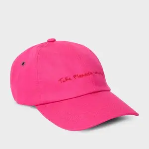 Paul Smith Cotton-twill Quote Cap - Pink