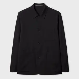 Paul Smith Two-ply Hopsack Wool Work Jacket - Black