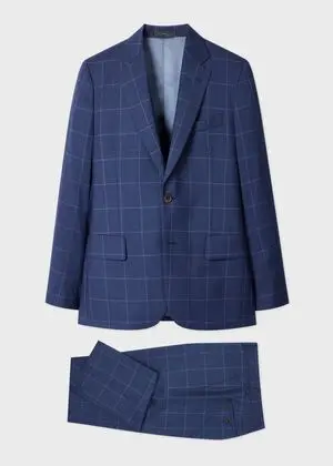Paul Smith The Brierley Windowpane Check Wool-cashmere Suit