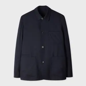 Paul Smith Navy Wool 'a Suit To Travel In' Work Jacket - Blue