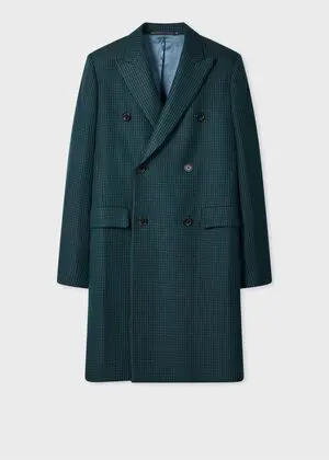 Paul Smith Houndstooth Wool-blend Overcoat