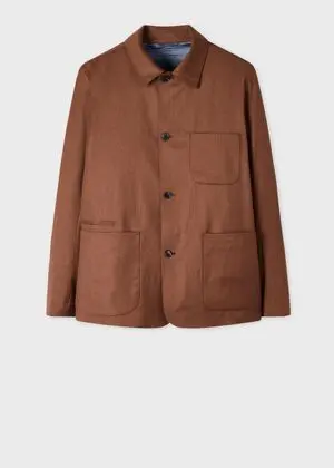 Paul Smith Wool-cashmere Flannel Work Jacket