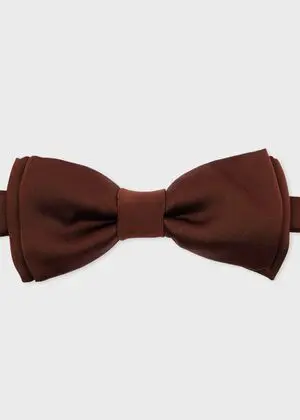 Paul Smith Satin Bow Tie - Brown