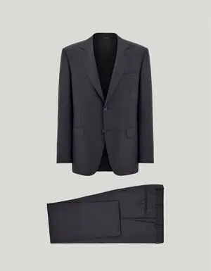 Canali Charcoal Pure Wool Suit