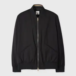 Paul Smith Wool Bomber Jacket - Black