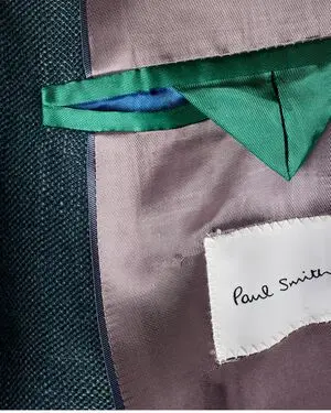 Paul Smith Dark Linen-wool Blazer - Green