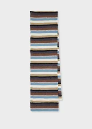 Paul Smith Seasonal Stripe' Lambswool Scarf